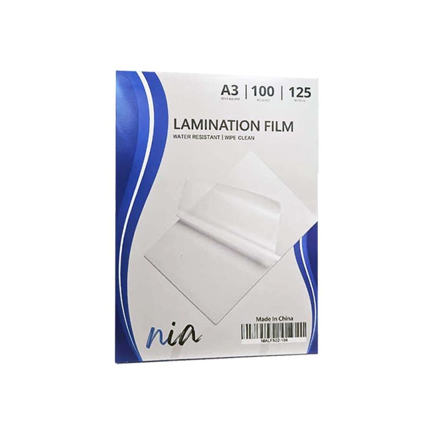 NIA Lamination Film A3 125 Micron - Online Stationary, Home & Office ...